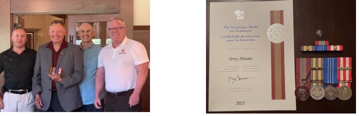 Terry Abrams reçoit la Médaille du souverain pour les bénévoles de la ...